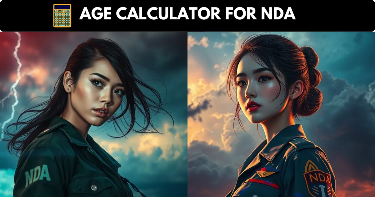 Age Calculator for NDA - Age Calculator Online