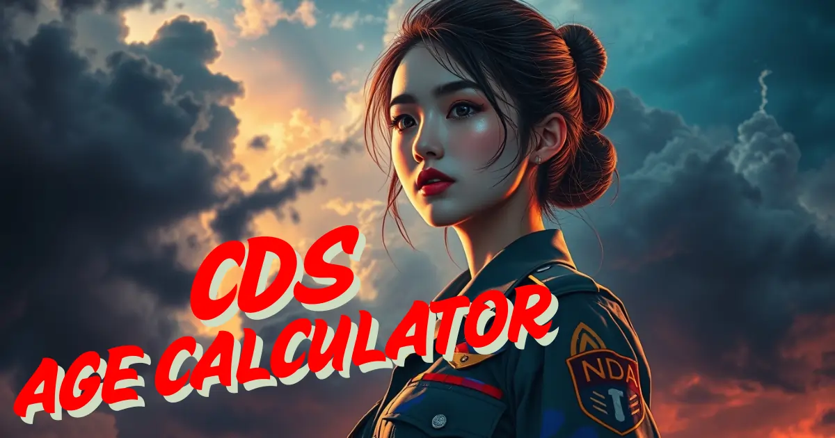 CDS Eligibility Age Calculator - Age Calculator Online